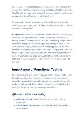 Everything You Need to Know About Functional Testing: A Guide | PDF