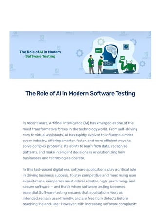 AI in Modern Software Testing: Smarter QA Today | PDF