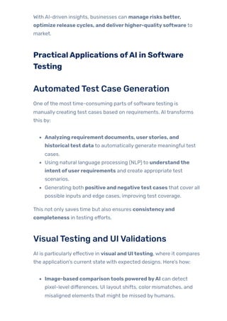 AI in Modern Software Testing: Smarter QA Today | PDF