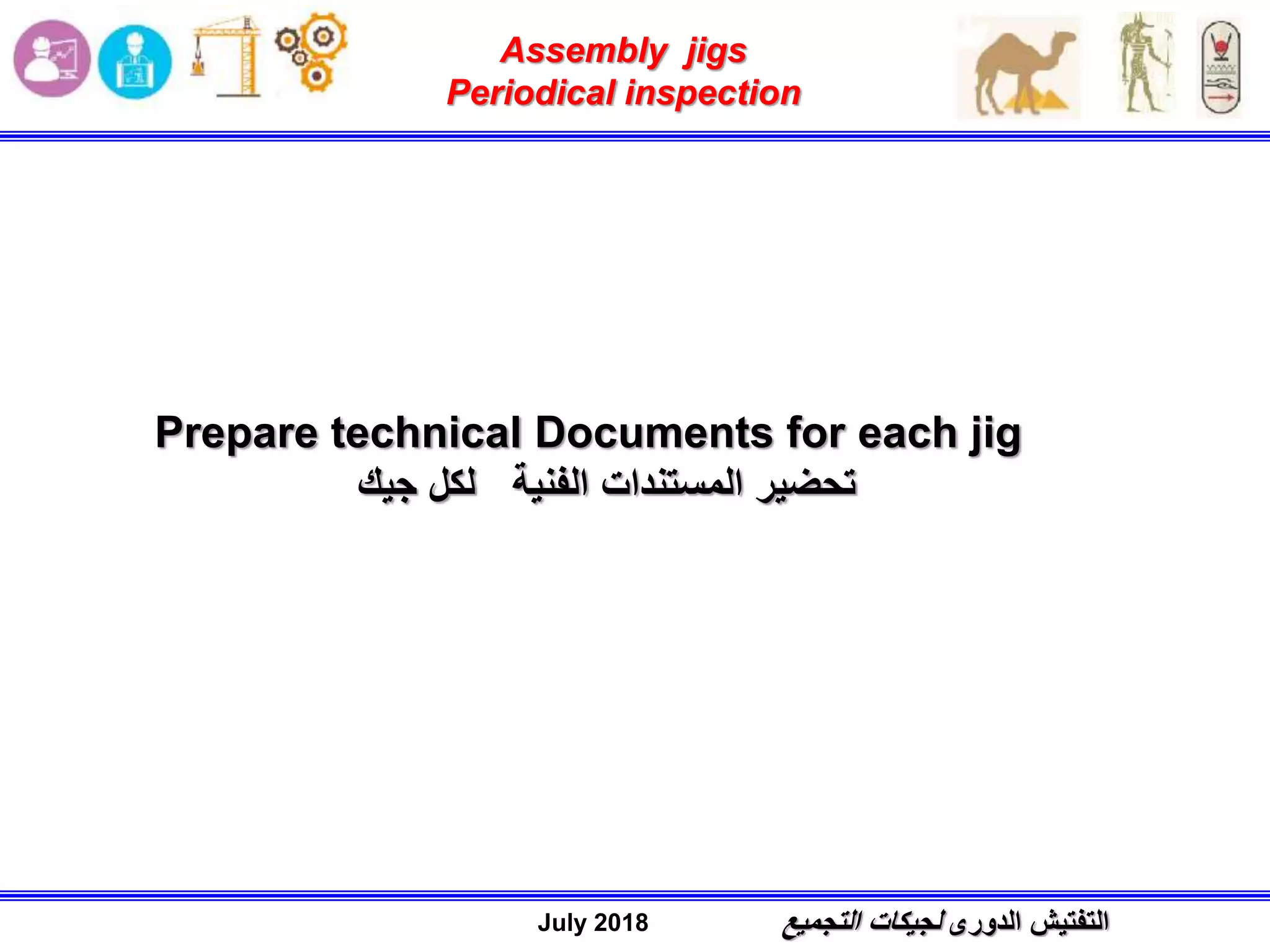 Aircraft assembly jigs Periodical inspection 3 | PPTX