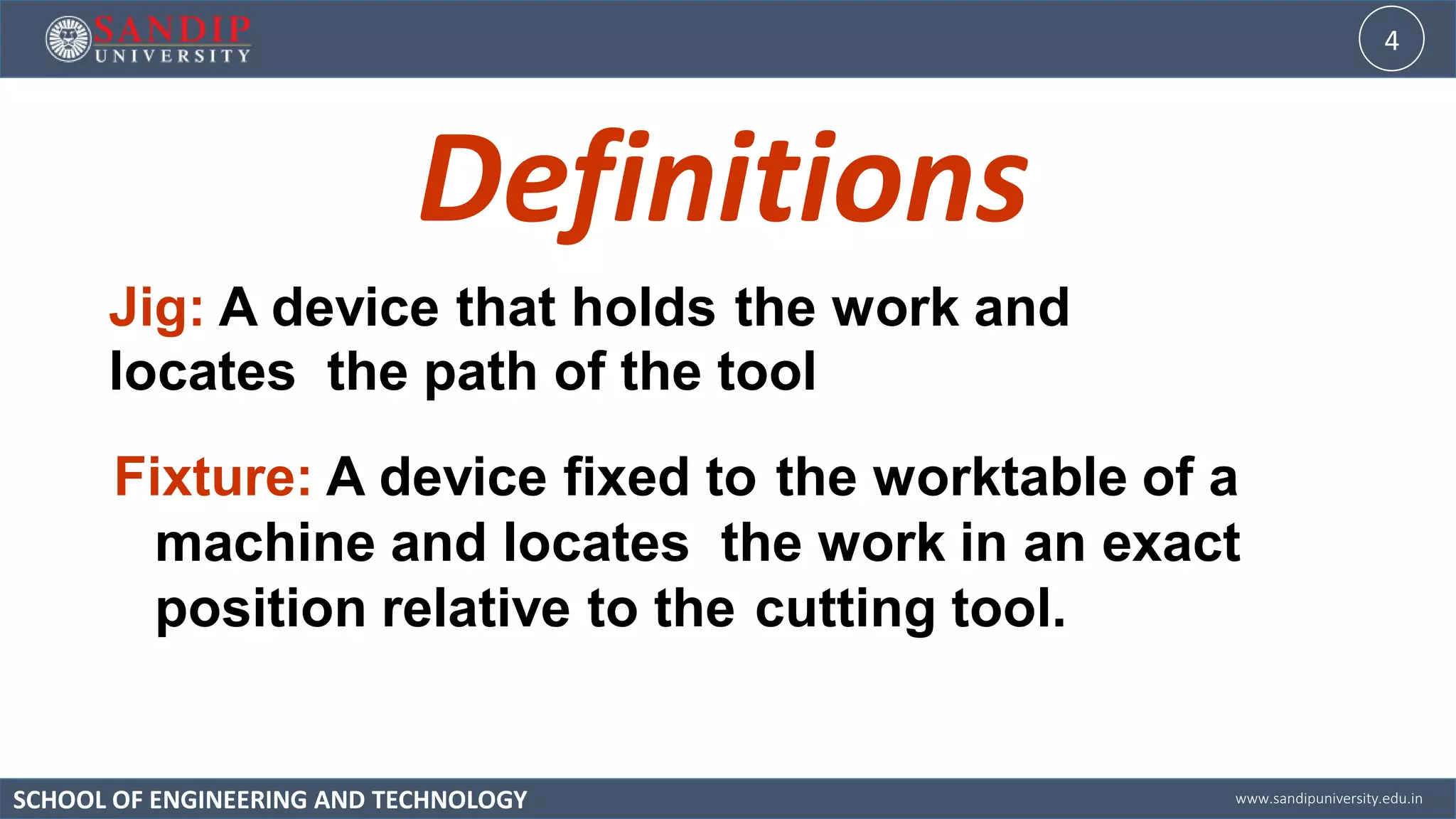 Jigs and fixture design prof a k mansuri | PDF