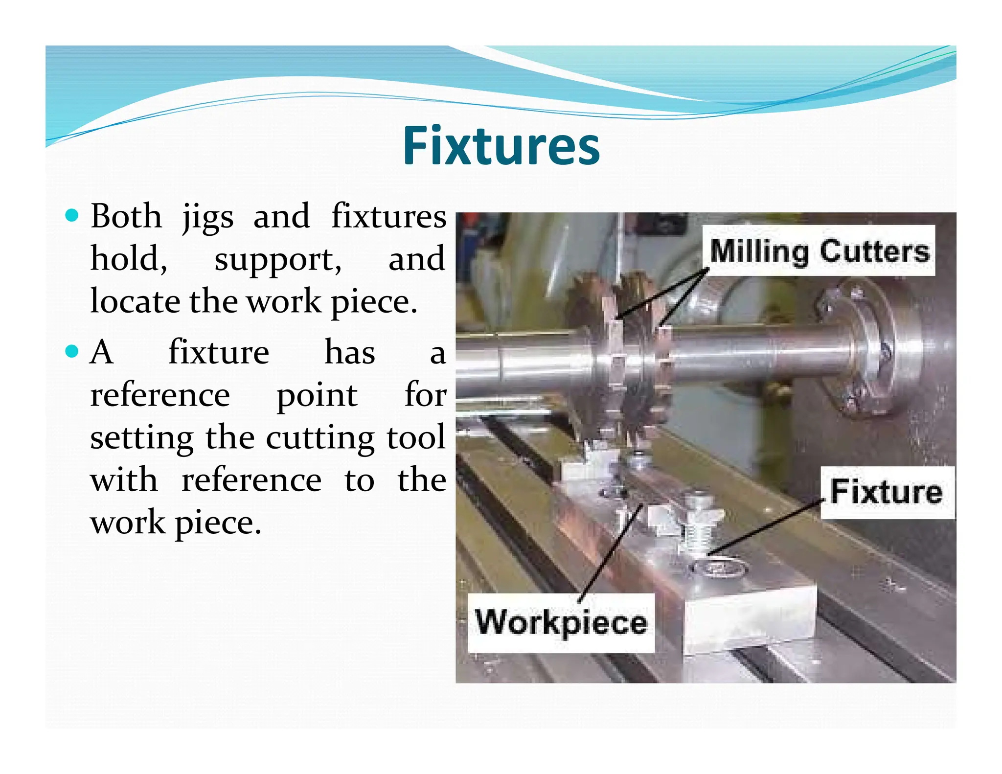 Jigs and Fixtures btech notes machining processes | PPT