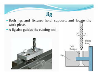 Jigs and Fixtures btech notes machining processes | PPT