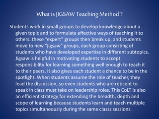 Jigsaw in CoLT | PPT