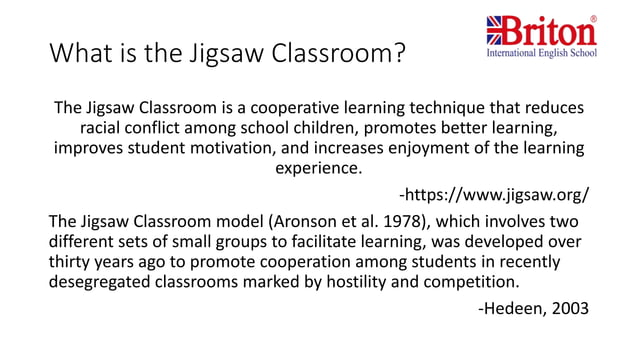 Jigsaw cooperative learnings | PPTX