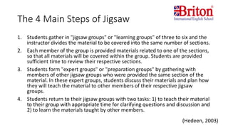 Jigsaw cooperative learnings | PPTX