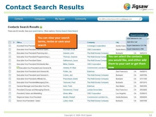 Jigsaw Data Cloud Overview | PPT