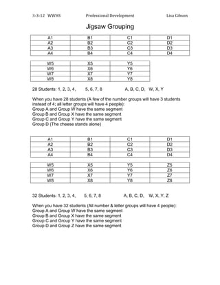 Jigsaw directions L_Gibson_2012 | PDF