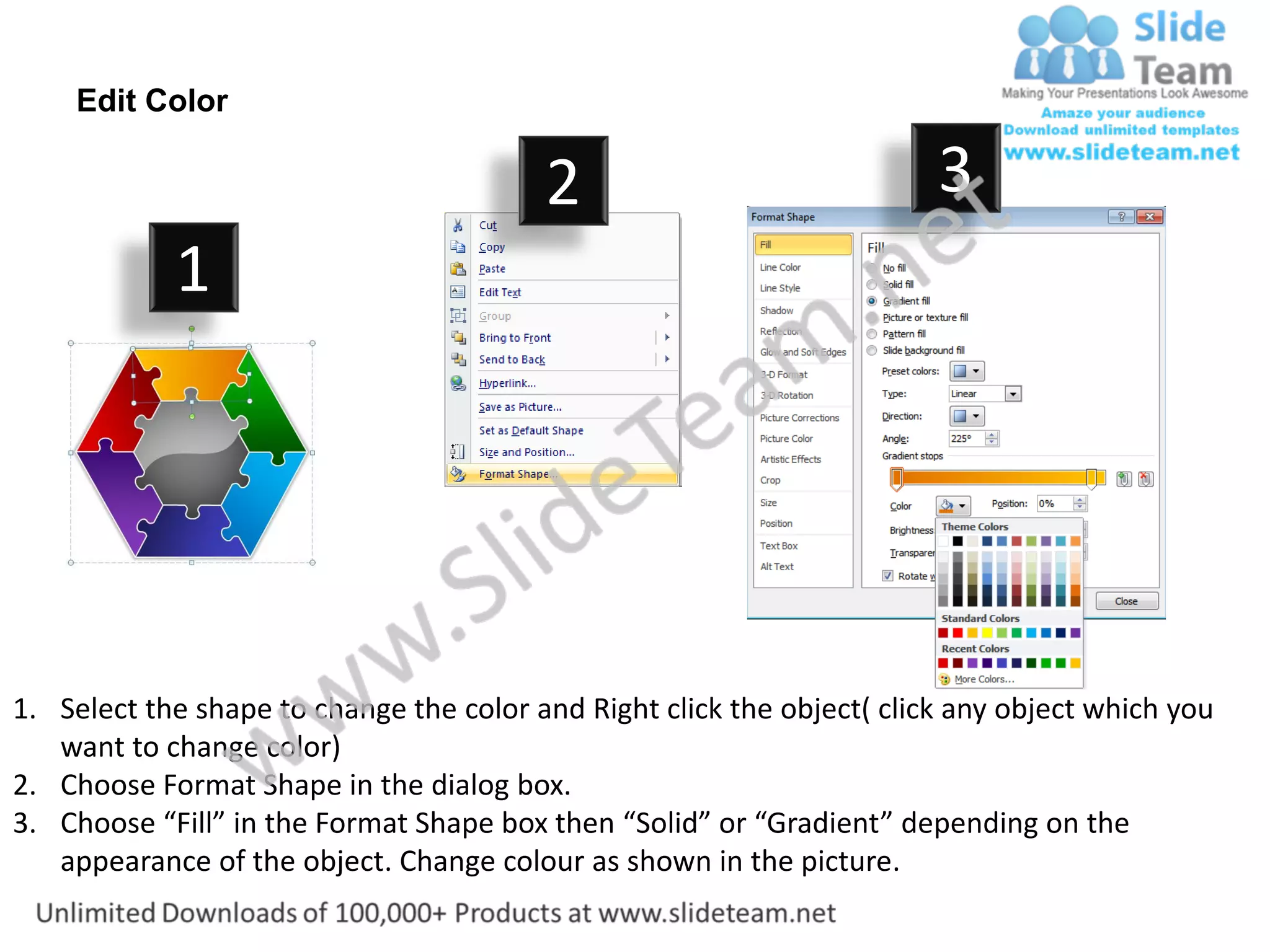 Jigsaw flowchart 6 stages powerpoint templates 0712 | PDF