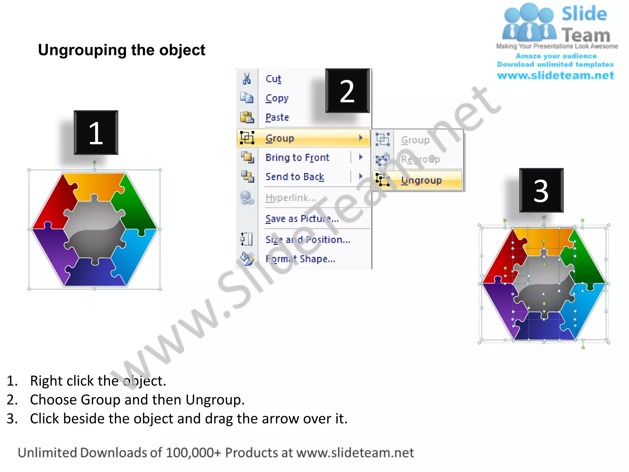 Jigsaw flowchart 6 stages powerpoint templates 0712 | PDF