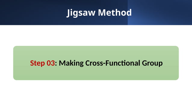 Jigsaw Method, Total Eight Steps. ITBV course | PPT