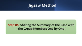 Jigsaw Method, Total Eight Steps. ITBV course | PPTX