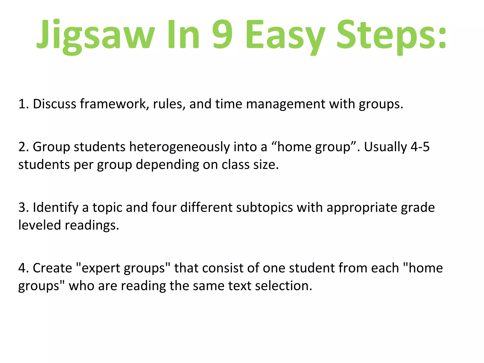 Jigsaw Strategy | PPT