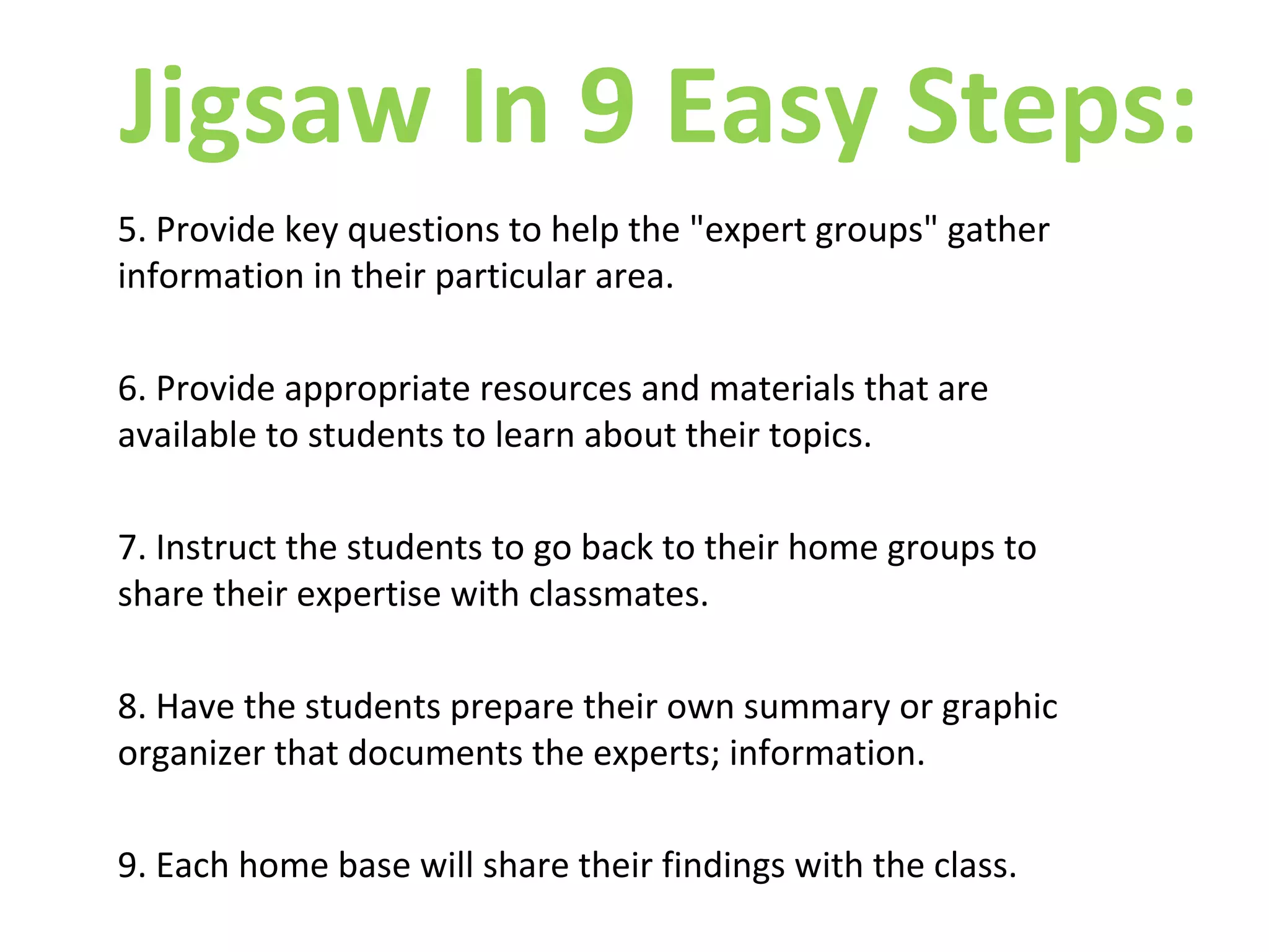 Jigsaw Strategy | PPT