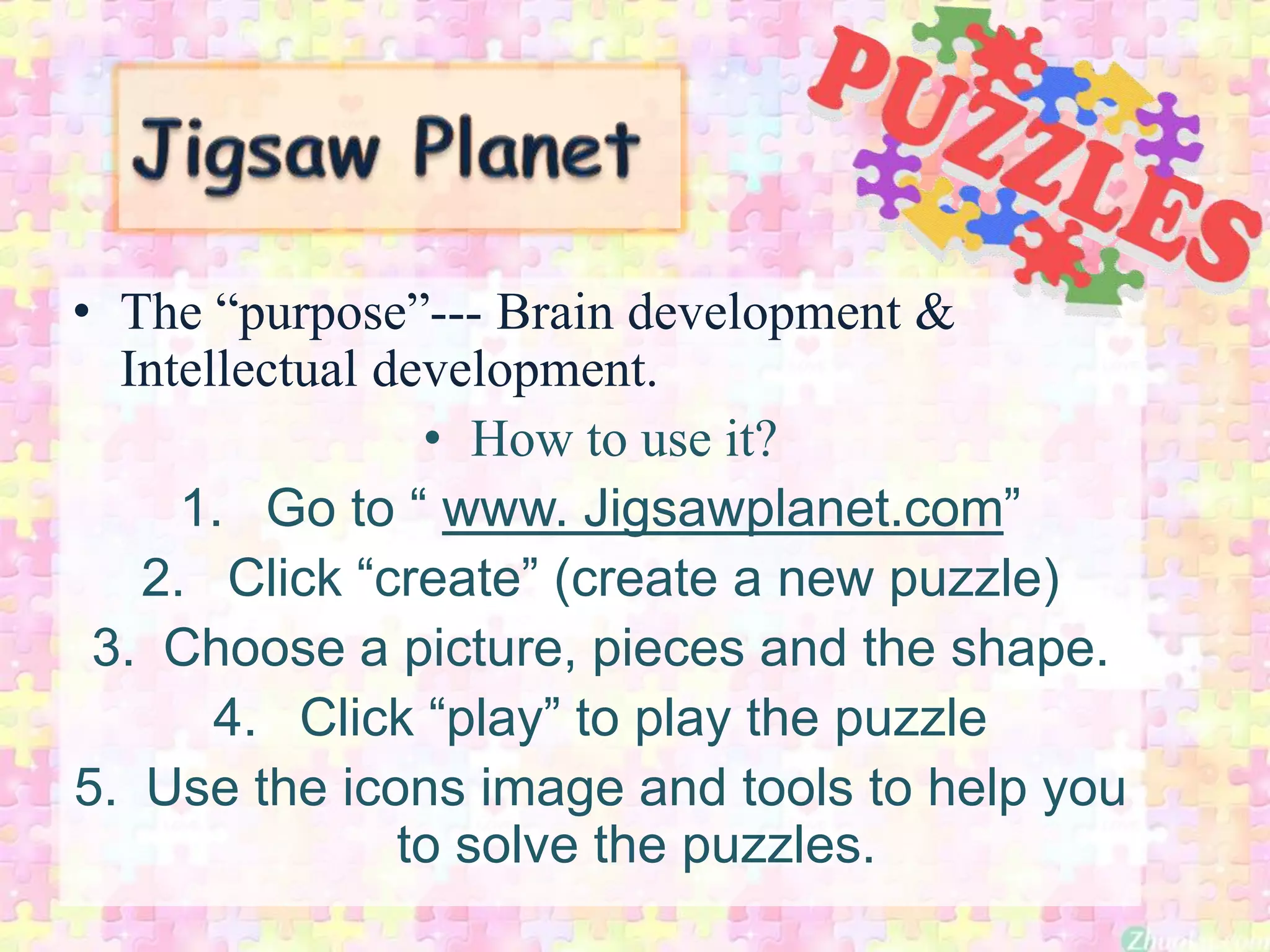 Jigsaw planet--PPT | PPTX