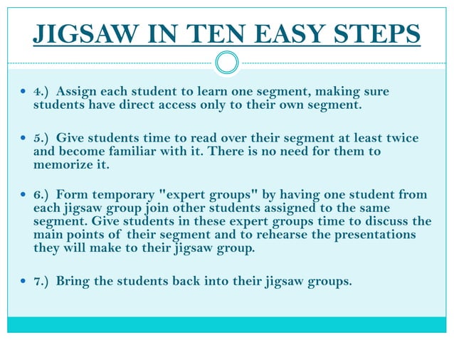 Jigsaw presentation | PPTX