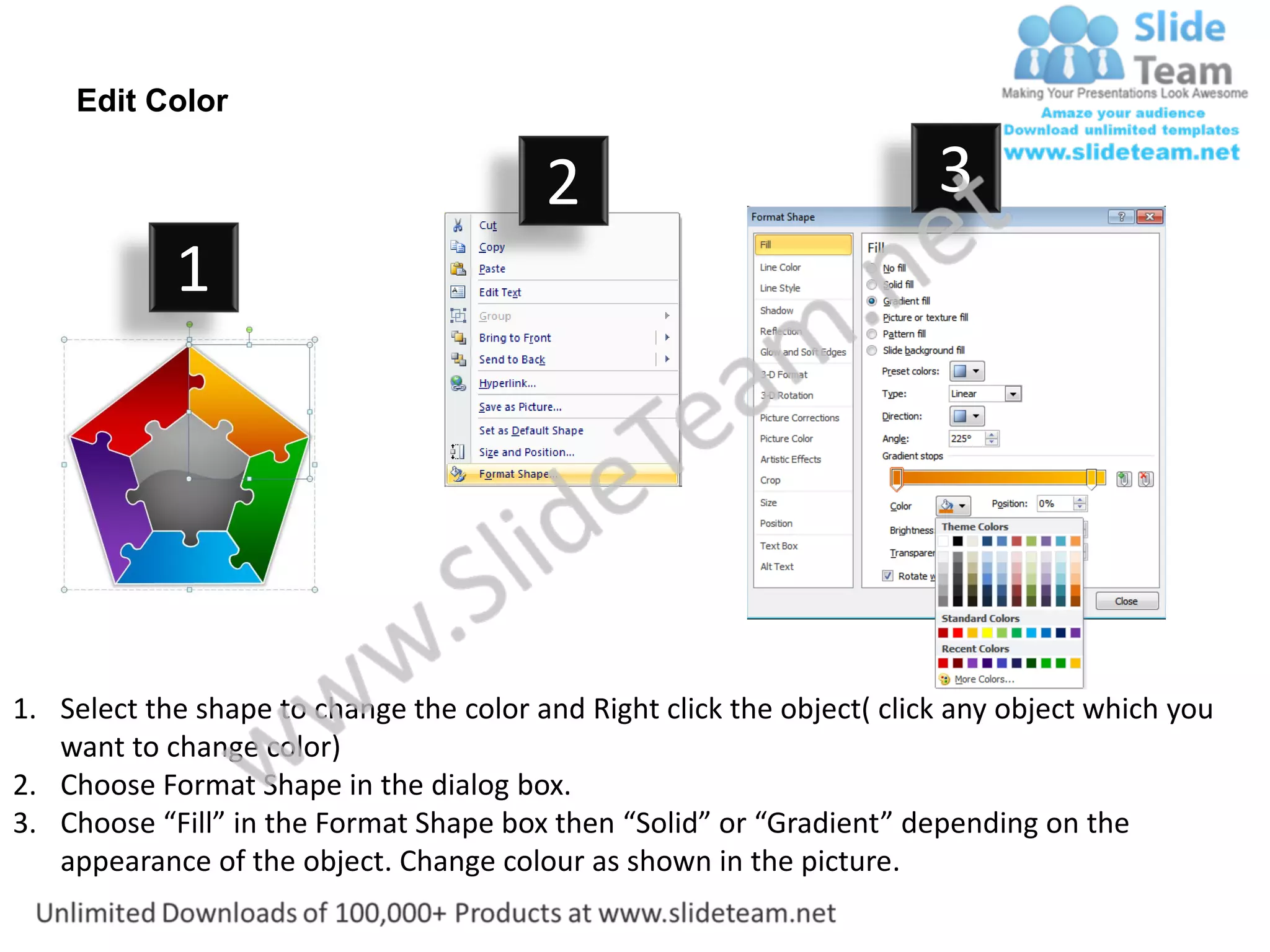 Jigsaw puzzle 5 stages powerpoint templates 0712 | PDF