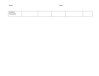 Jig Saw Rubric | PPT