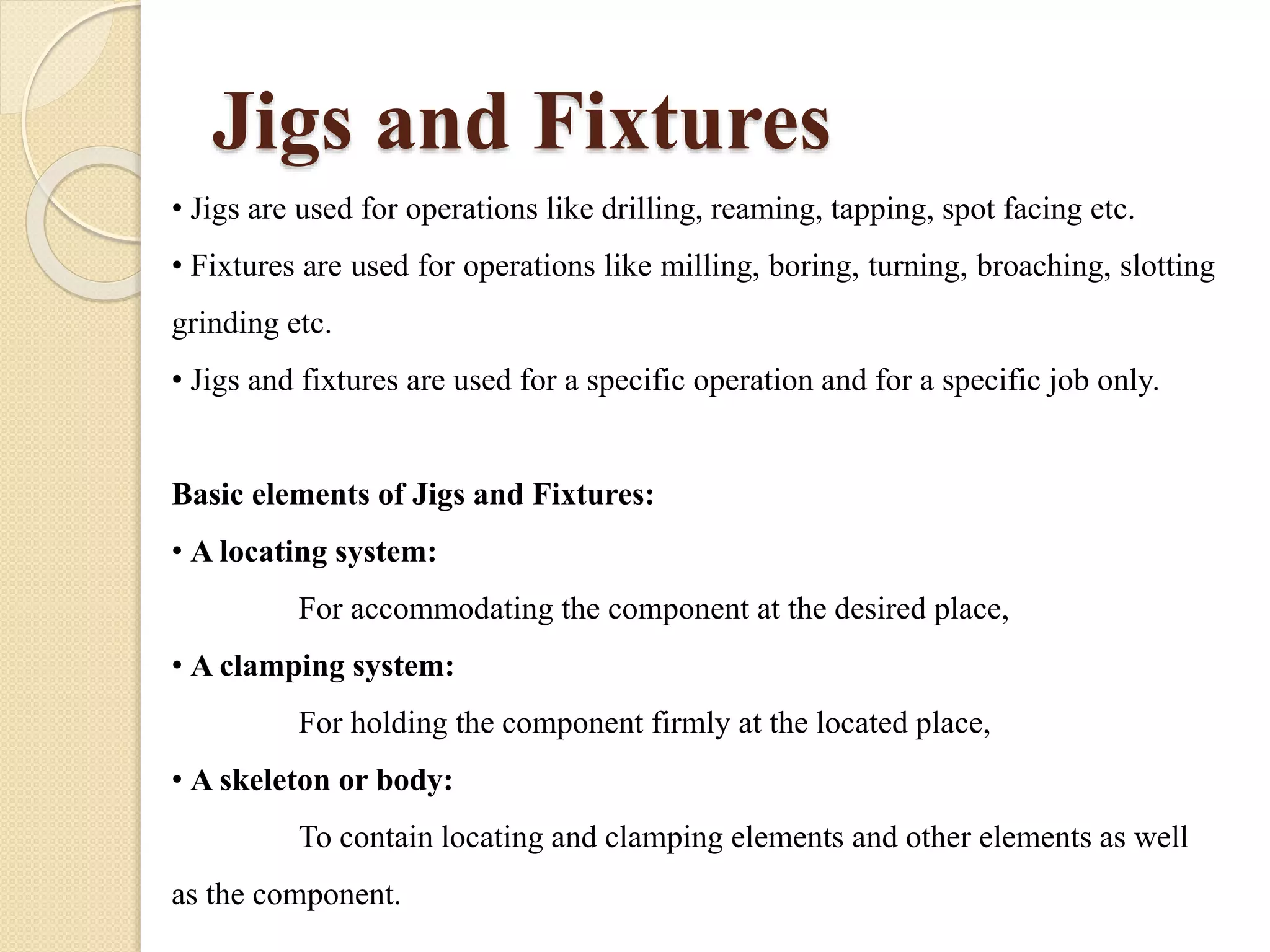 Jigs & fixtures | PPTX