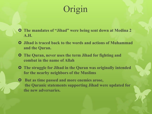 Jihad | PPTX | Islam | Religion & Spirituality