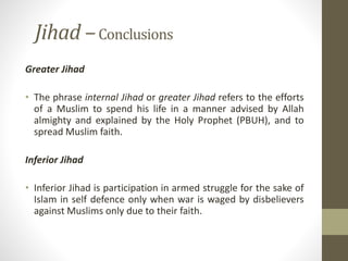 Jihad - Myth and Truth | PPTX