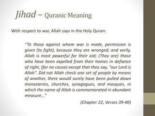 Jihad - Myth and Truth | PPTX