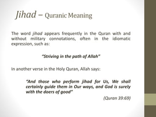 Jihad - Myth and Truth | PPTX