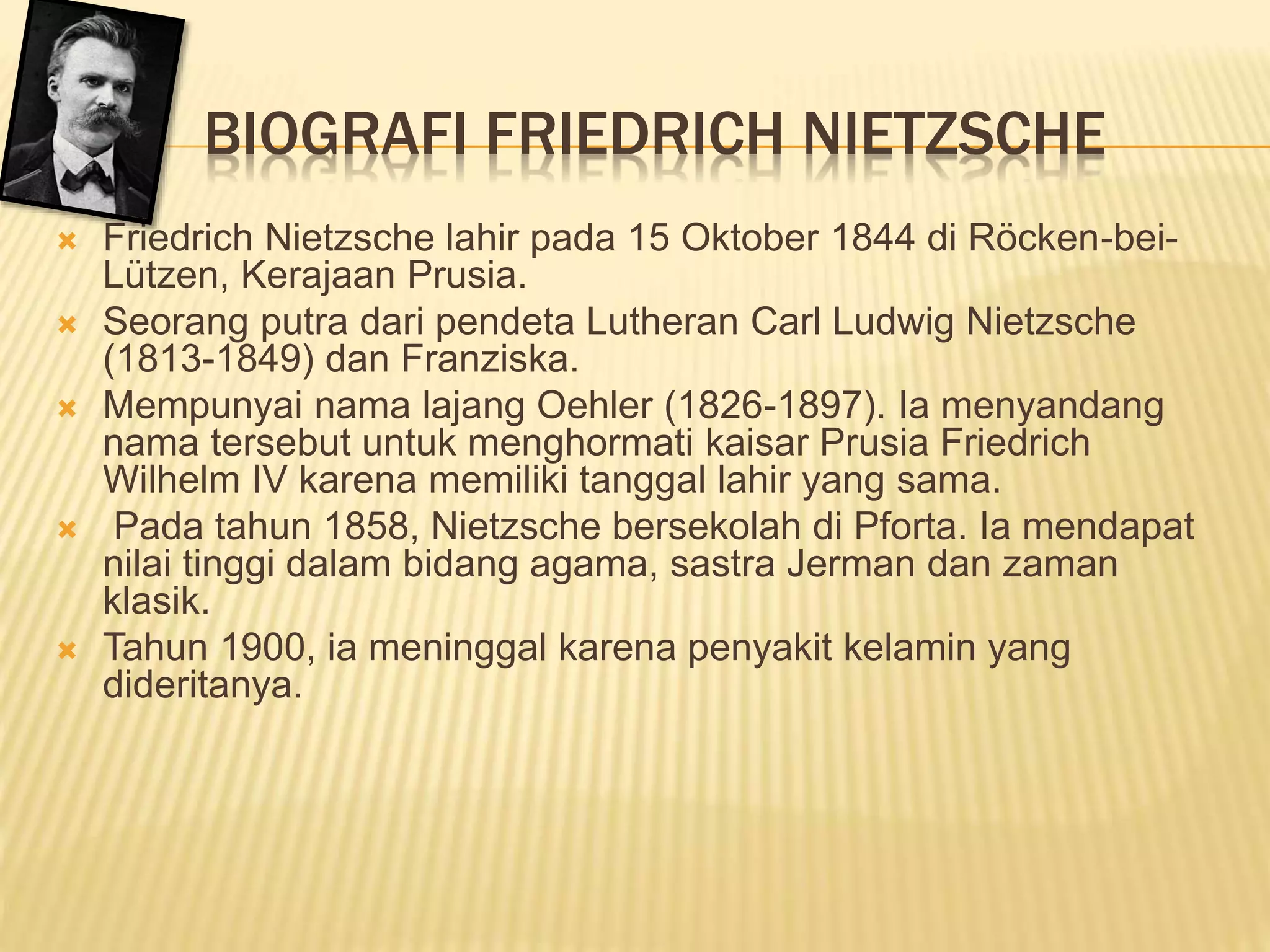 FRIEDRICH NIETZSCHE | PPT