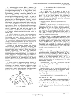 Comparative Performance Analysis of RPL for Low Power and Lossy Networks based on Different ...