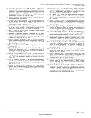 Comparative Performance Analysis of RPL for Low Power and Lossy Networks based on Different ...