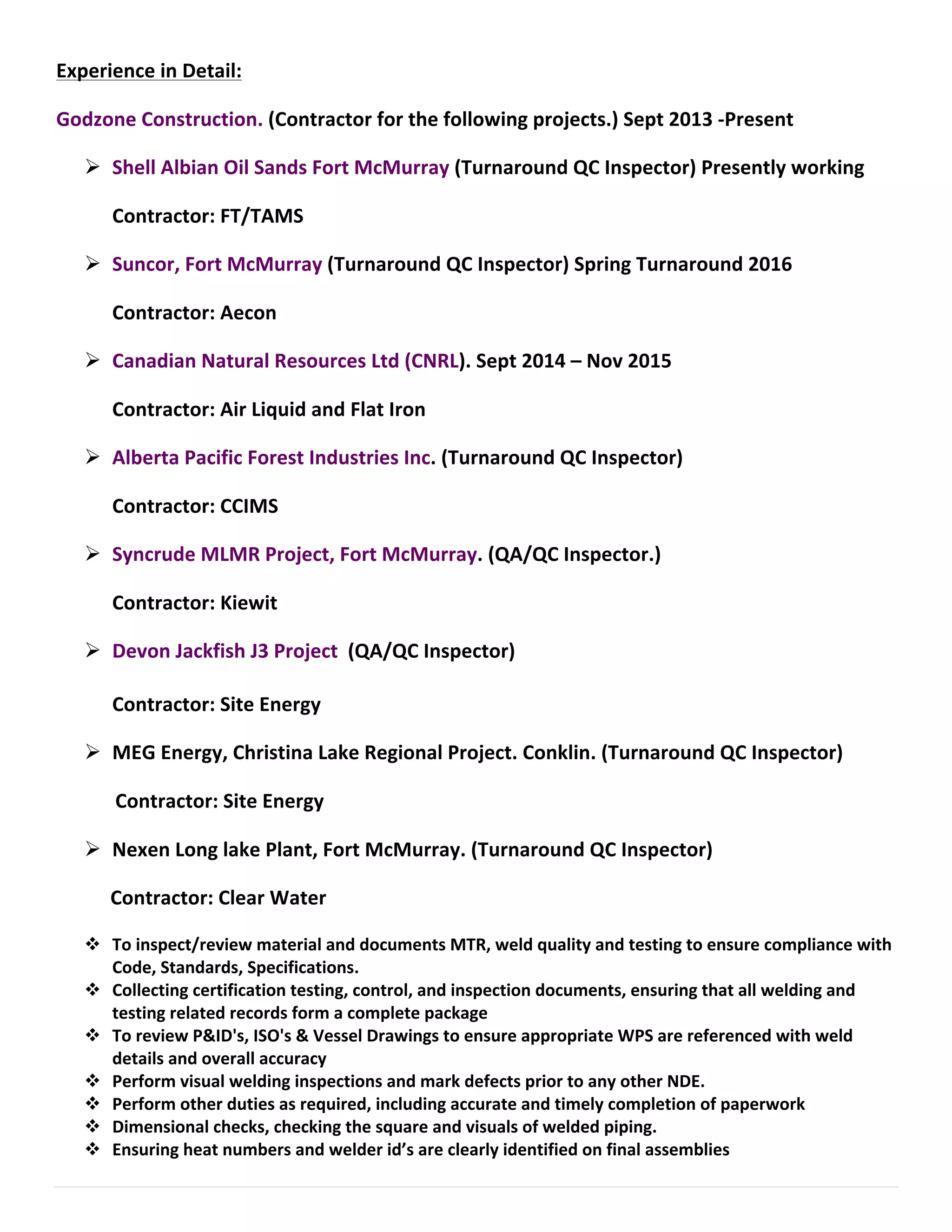 Jijo's resume ( qc inspector )doc | PDF