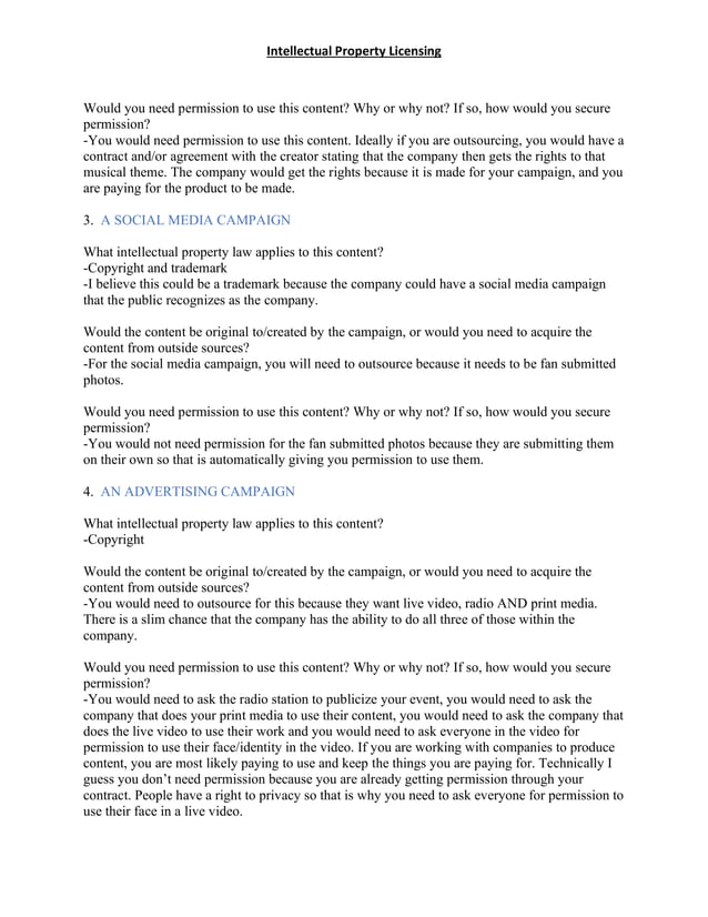 Intellectual Property Licensing Examples | PDF