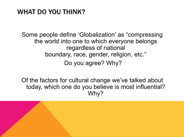 Ji lesson 1 how culture changes | PPTX