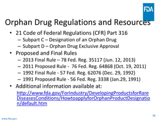 Orphan Drug Designation | PDF