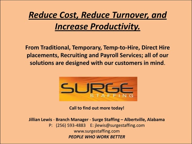 Surge Staffing | PPTX