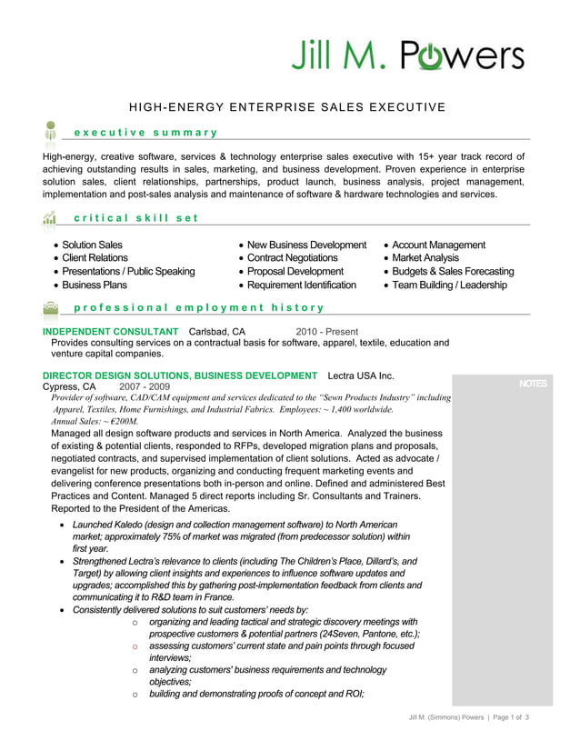 Jill M. Powers Resume | PDF | Management Consulting Industry | Industries