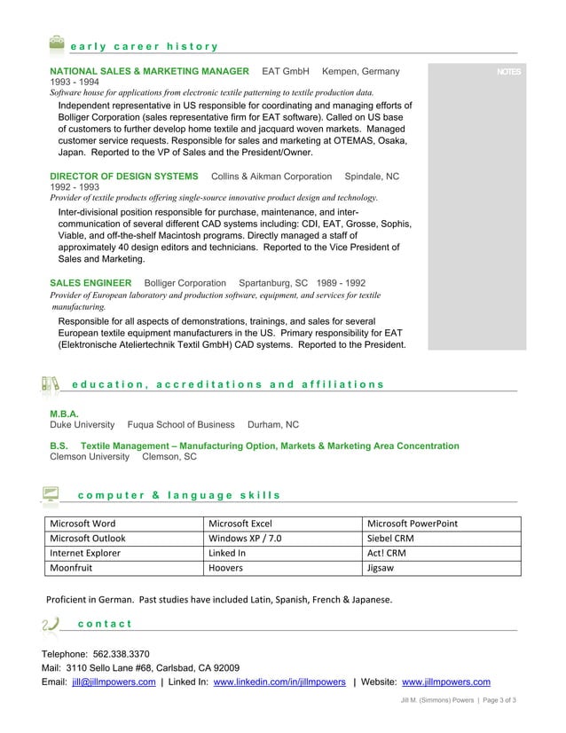 Jill M. Powers Resume | PDF | Management Consulting Industry | Industries