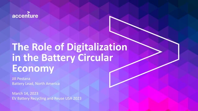 THE ROLE OF DIGITALIZATION IN THE BATTERY CIRCULAR ECONOMY | PDF ...