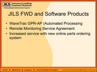 GPR-AP, JILSFWD, Falling Weight Deflectometer | PPT