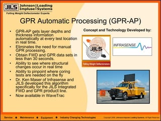 GPR-AP, JILSFWD, Falling Weight Deflectometer | PPT | Technology ...
