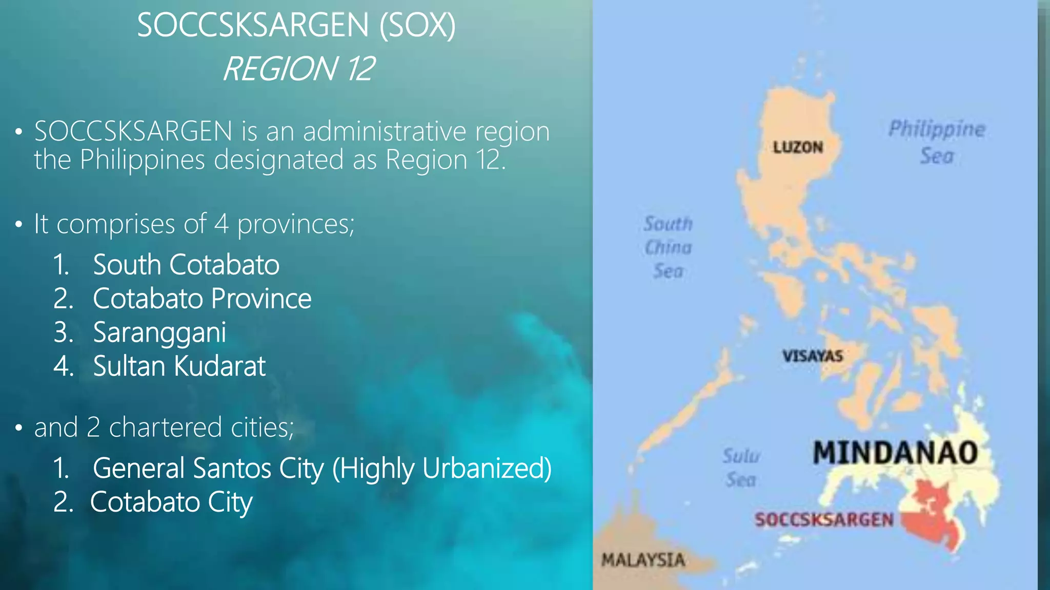 REGION 12: SOCCSKSARGEN | PPTX