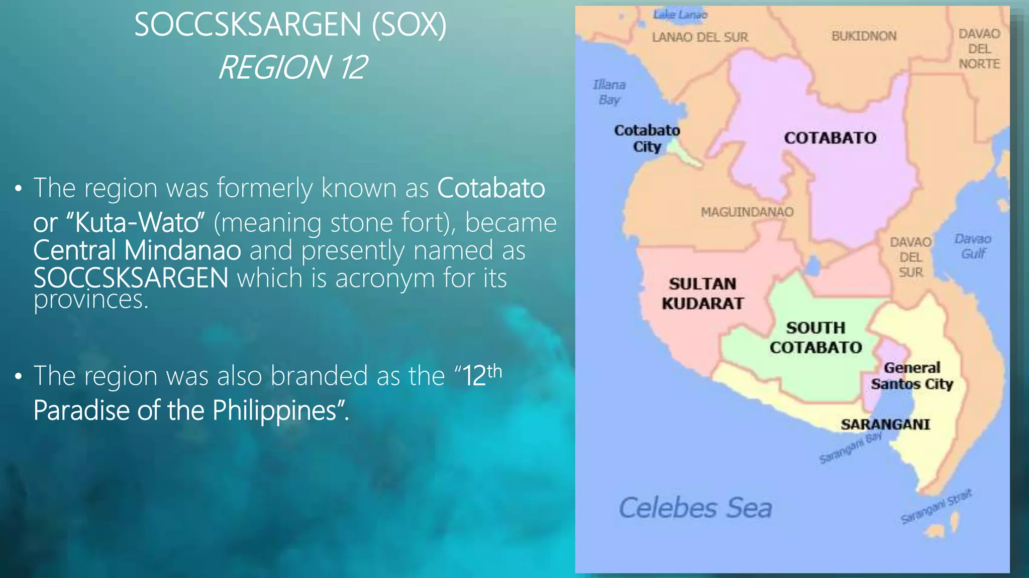 REGION 12: SOCCSKSARGEN | PPTX | Commodities | Economy