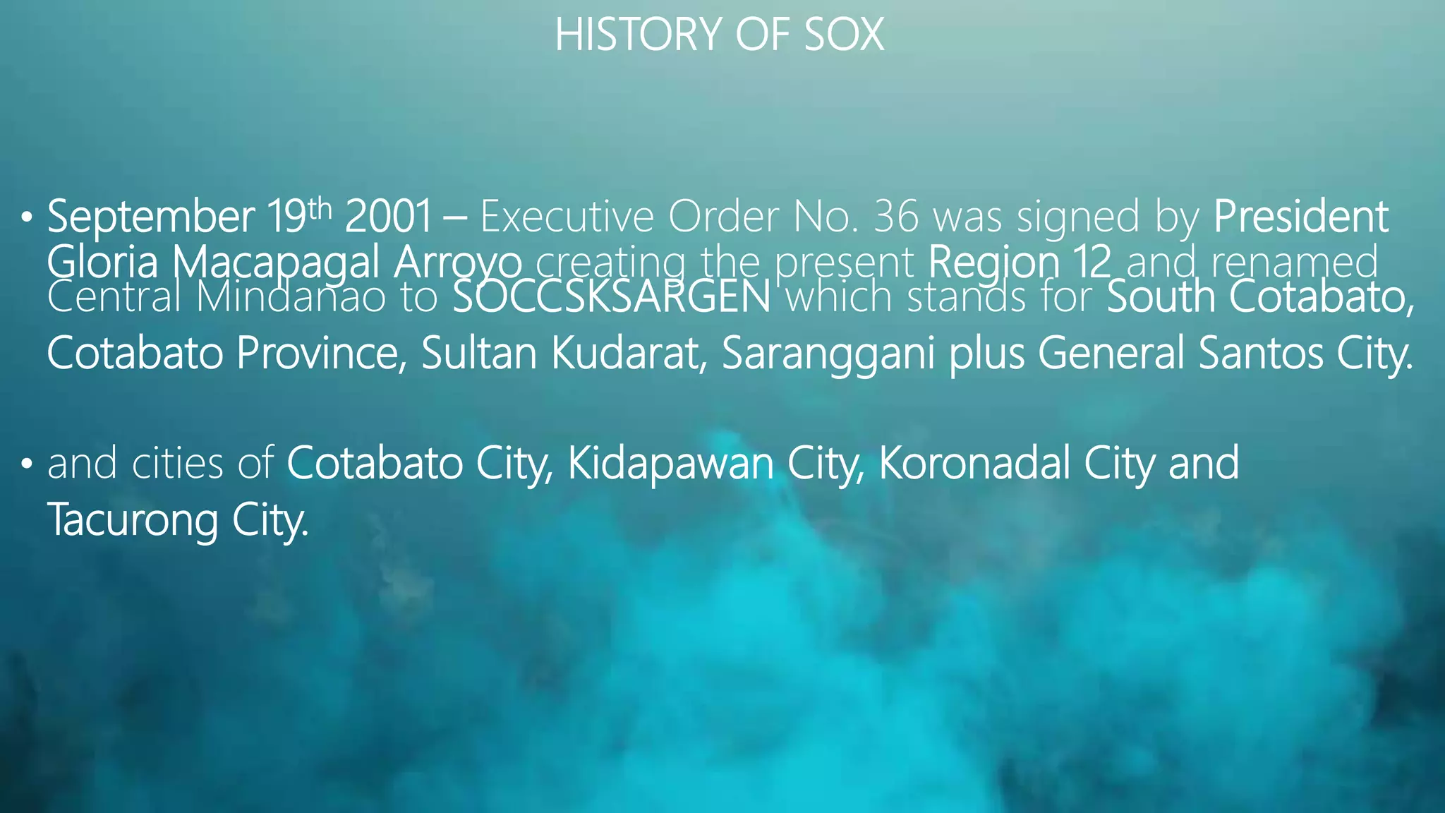 REGION 12: SOCCSKSARGEN | PPTX