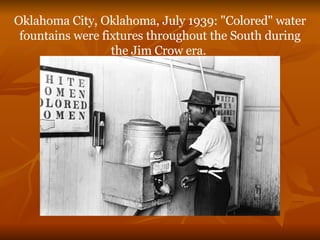 Jim Crow In The South | PPT