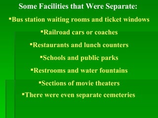 Jim Crow Laws Signs Bus