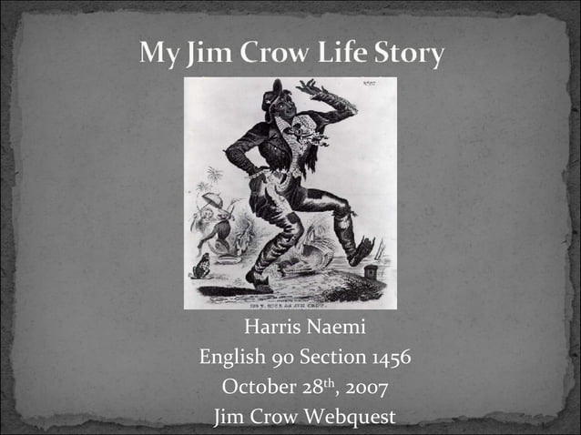 Jim Crow Webquest | PPT