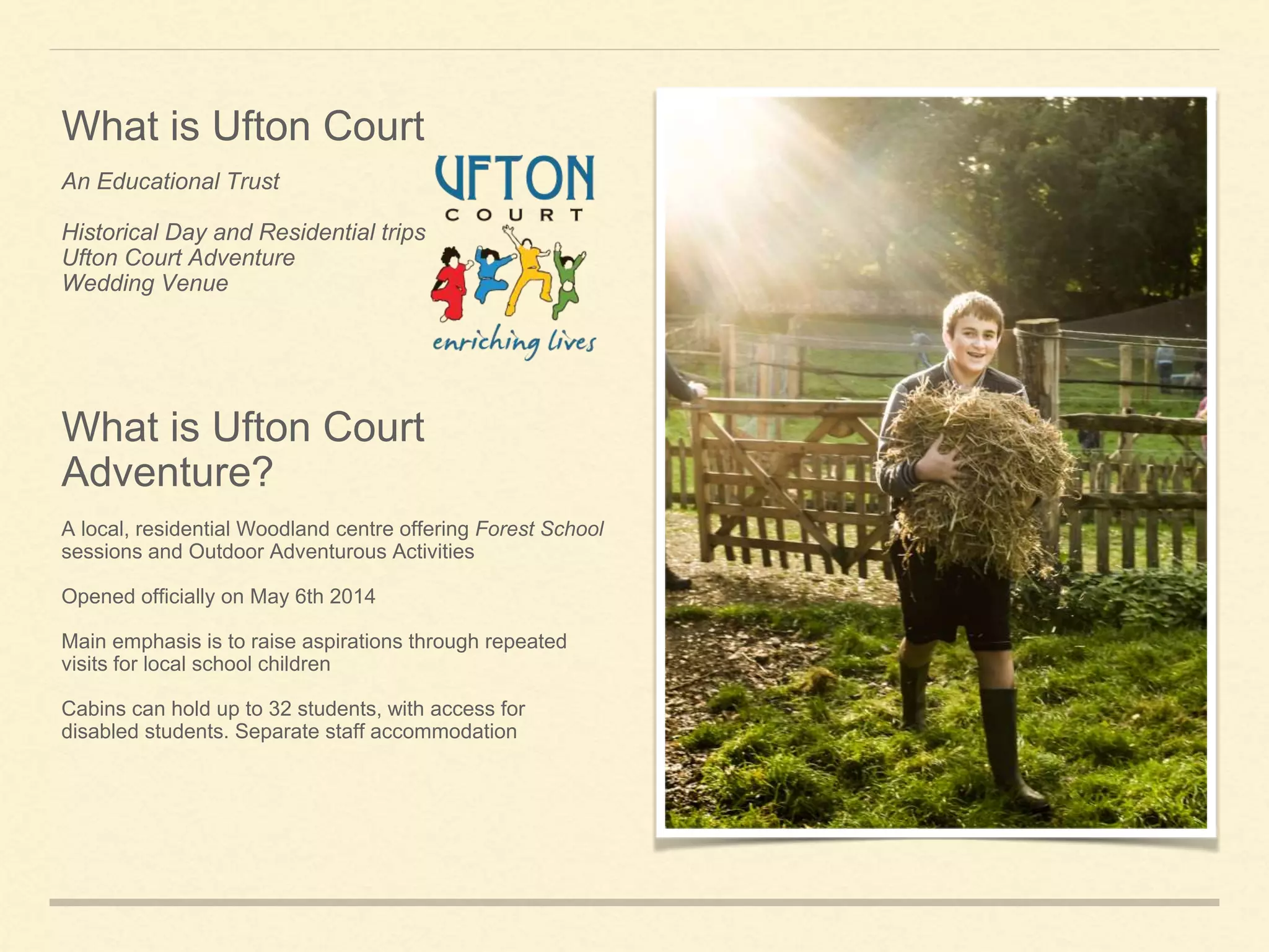 Ufton Court Adventure Presentation | PPT