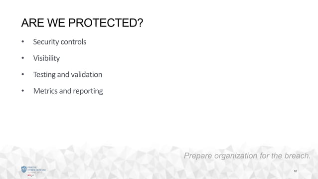 FireEye Cyber Defense Summit 2016 Now What - Before & After The Breach ...