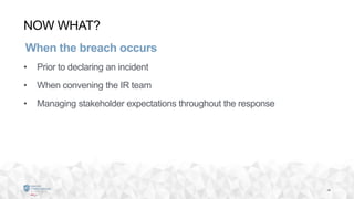 FireEye Cyber Defense Summit 2016 Now What - Before & After The Breach ...