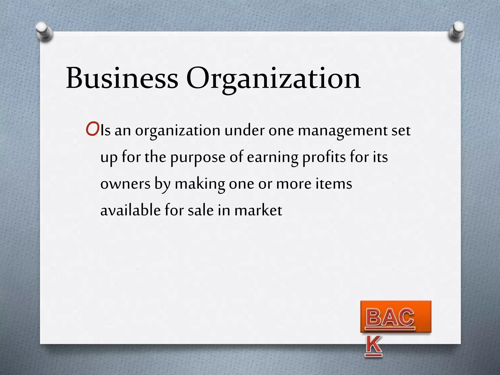 types of Business Organization | PPTX